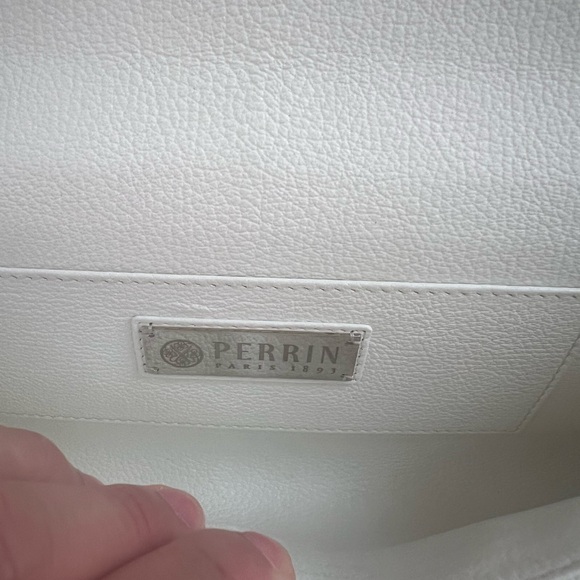 Bags | Perrin Paris White Clutch | Poshmark
